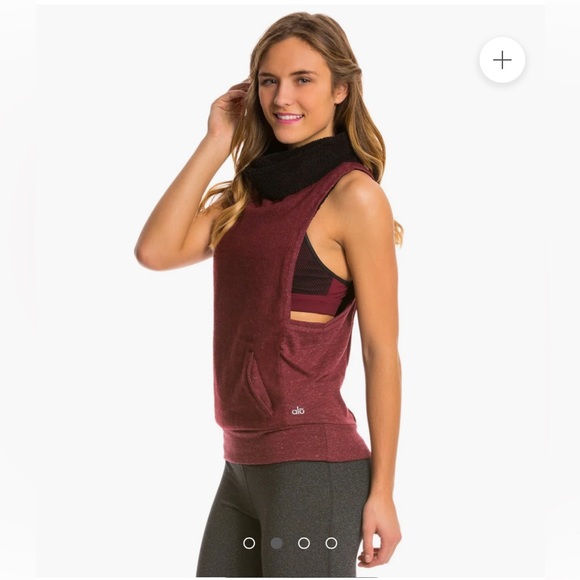 ALO Yoga | Sweaters | Alo Frost Winter Vest In Navy And Heather Plum ...
